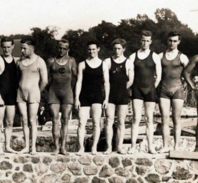 Mens High Performance Racing Swim Suit of 1912 | swimcoachingblog